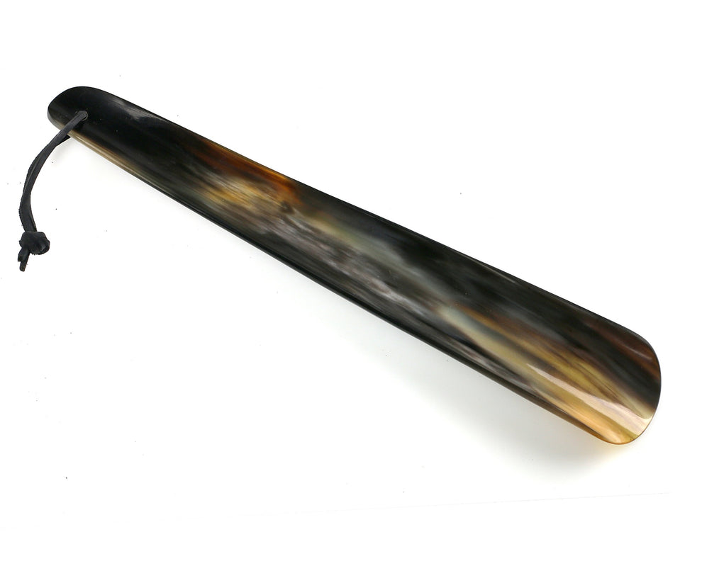 Handcrafted Multi-Coloured 12" Real Horn Shoe Horn - Elegant and ...