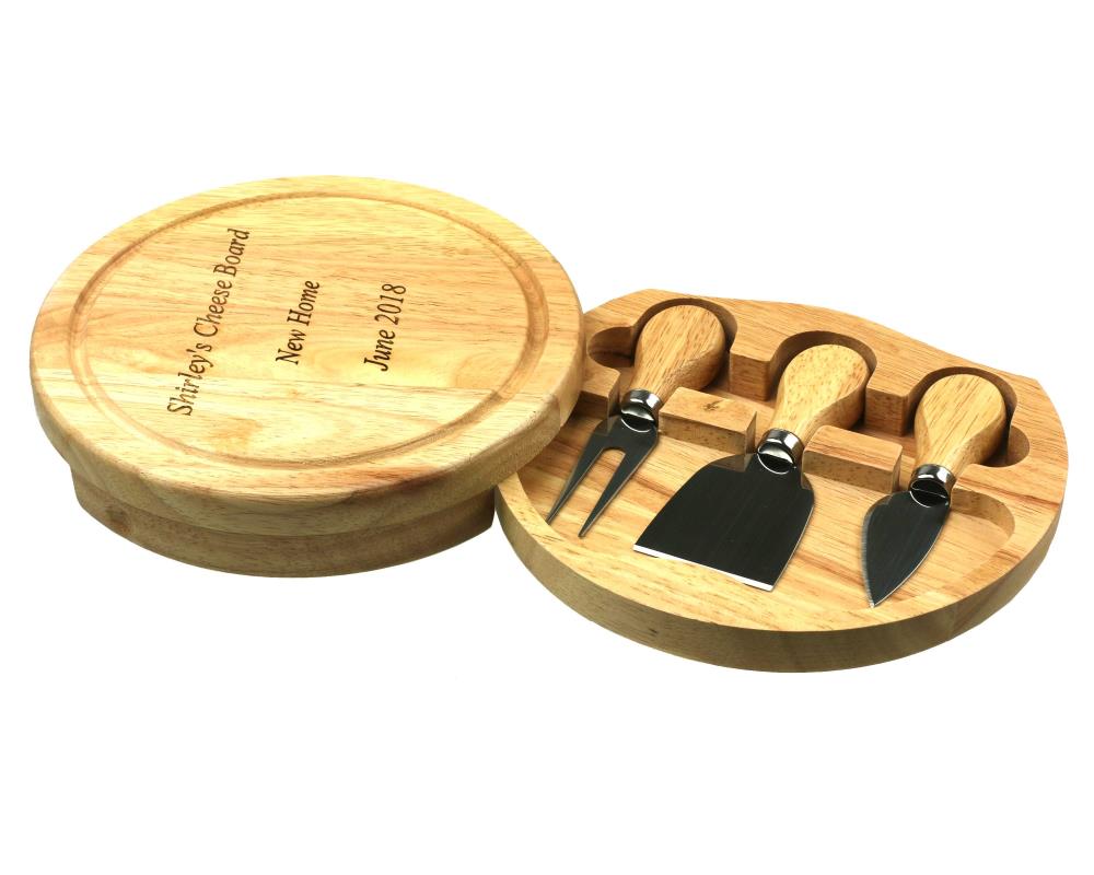 Celebrate Special Occasions with Personalisable 19cm Round Cheeseboard ...