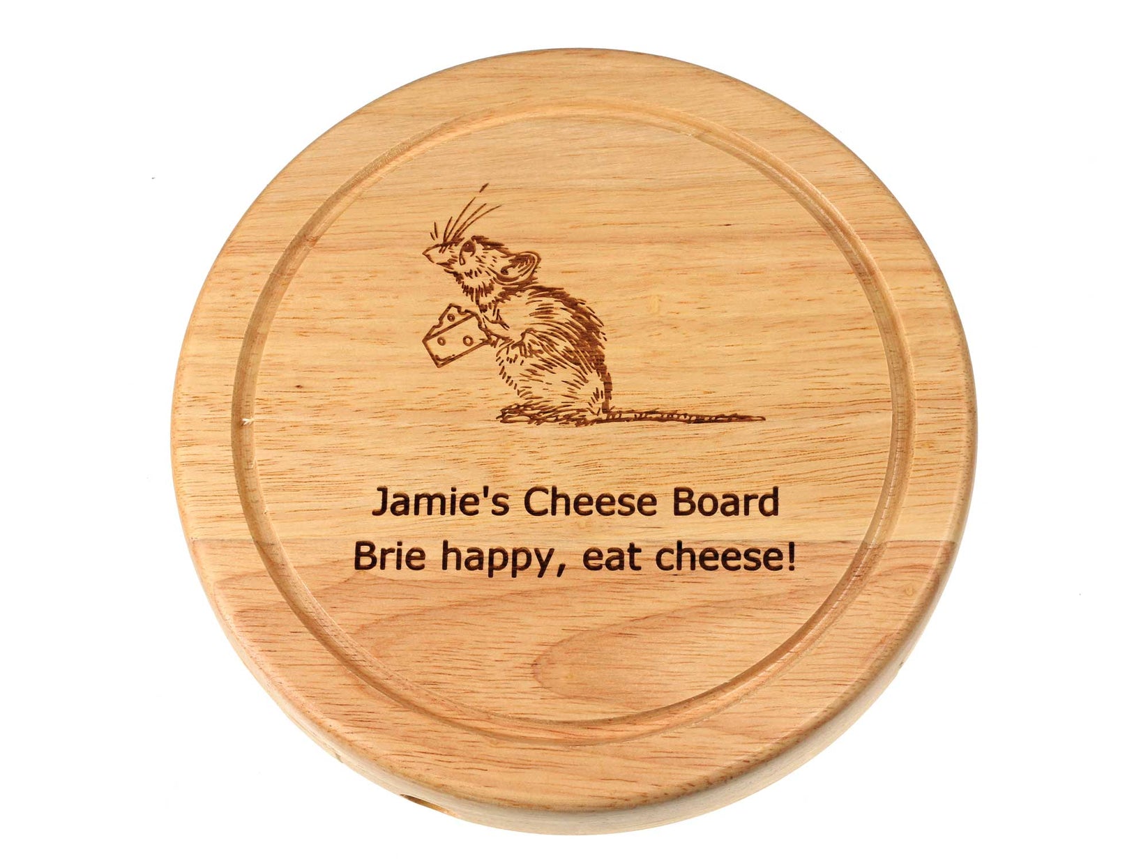 Celebrate Special Occasions with Personalisable 19cm Round Cheeseboard ...