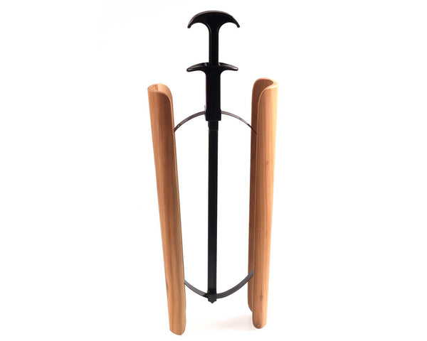 Tall boot tree and boot shapers for long boots with handle and spring ...